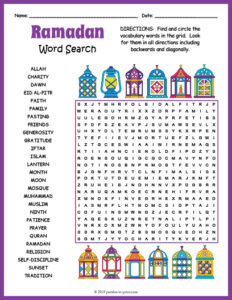 RAMADAN Word Search Puzzle Worksheet Activity | Made By Teachers