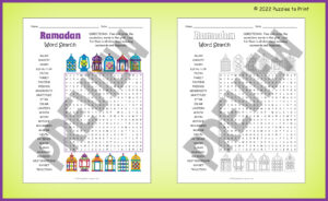 RAMADAN Word Search Puzzle Worksheet Activity | Made By Teachers