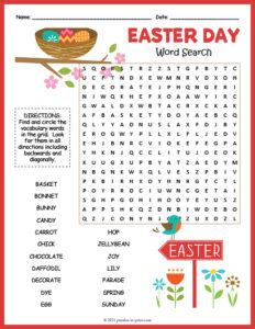 EASTER Word Search Puzzle Worksheet Activity | Made By Teachers