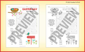 EASTER Word Search Puzzle Worksheet Activity | Made By Teachers