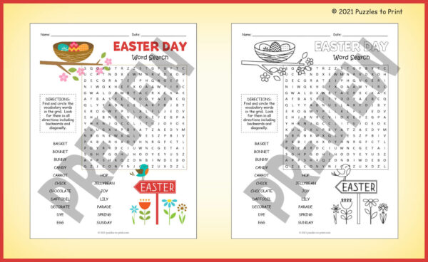 EASTER Word Search Puzzle Worksheet Activity | Made By Teachers