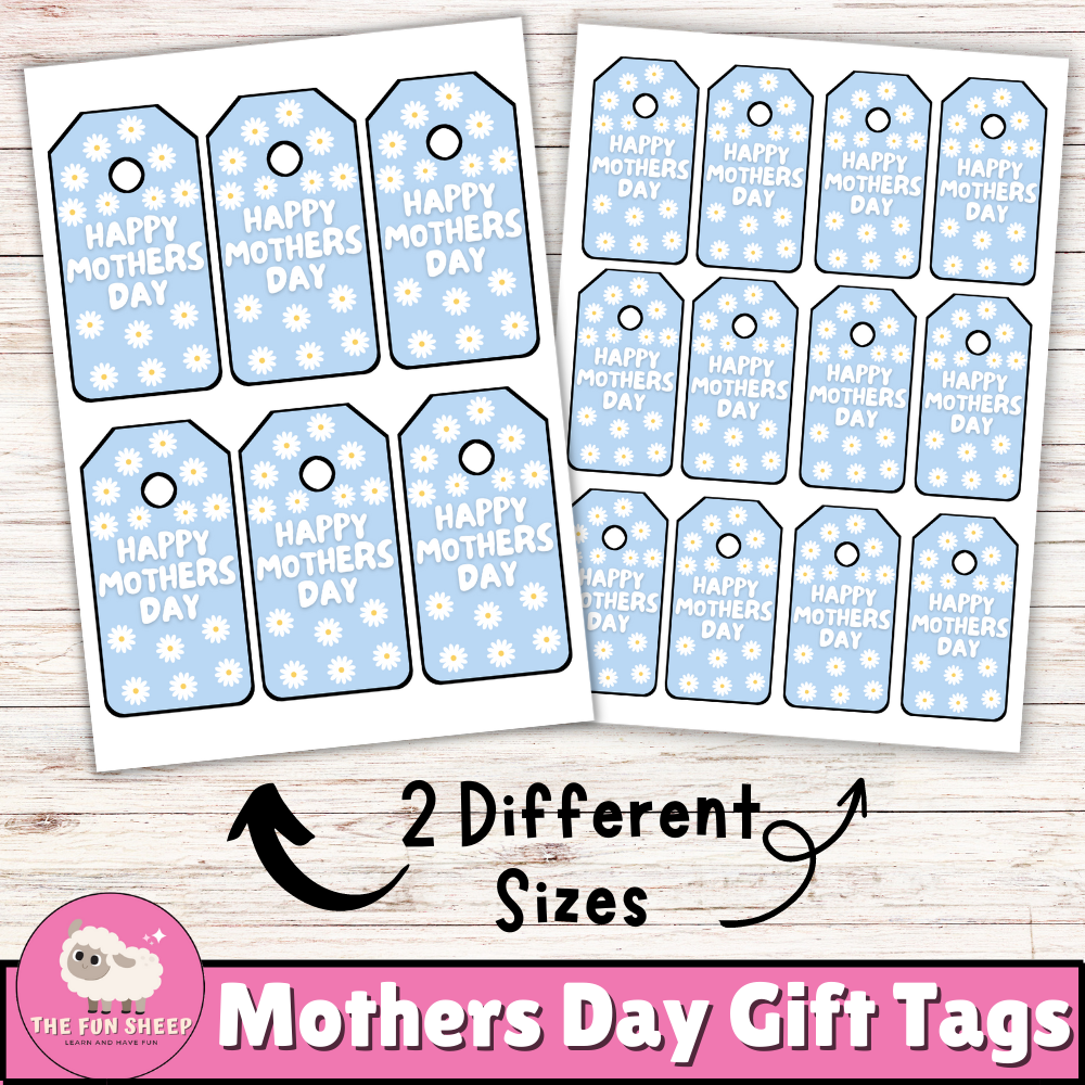 Mother’s Day Gift Tags | Happy mother's day Floral Tags for Mom | Made ...