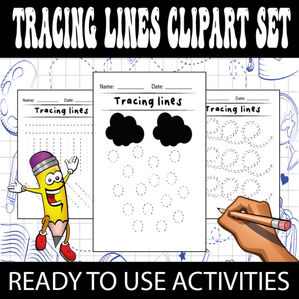 Tracing Lines Pre-Writing Practice Fine Motor Skills Preschool Pre K ...