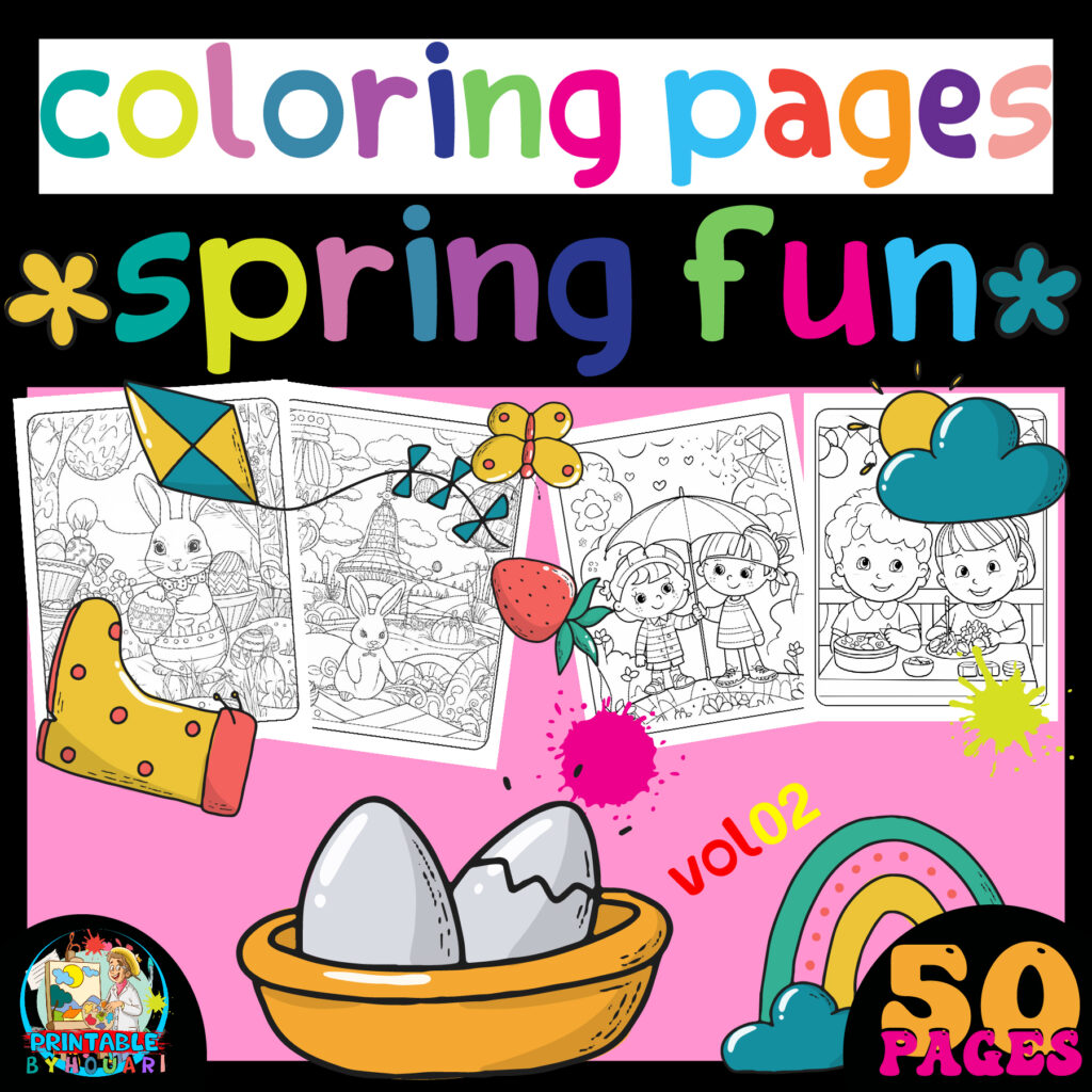 Spring Coloring Pages | Coloring Sheets | Spring Coloring Book | hello ...