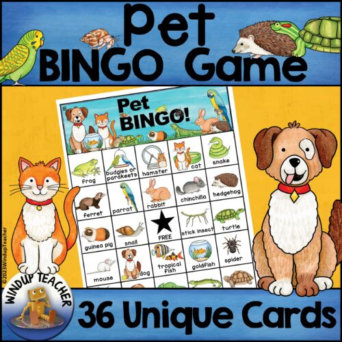 Pet BINGO Game | Made By Teachers