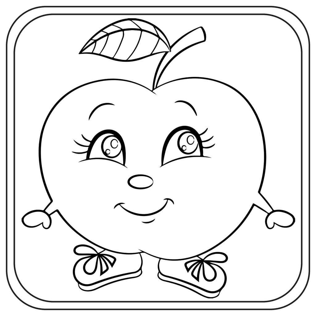 apple Coloring Pages Preschool | Kindergarten | First Grade | Made By ...