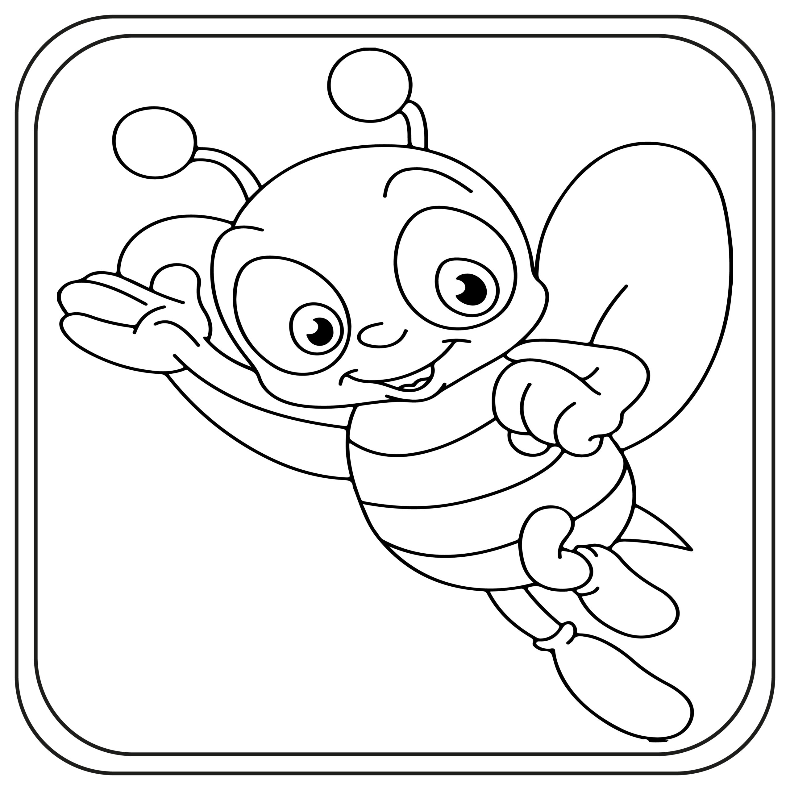 Bee Coloring Pages Preschool | Kindergarten | First Grade | Made By ...