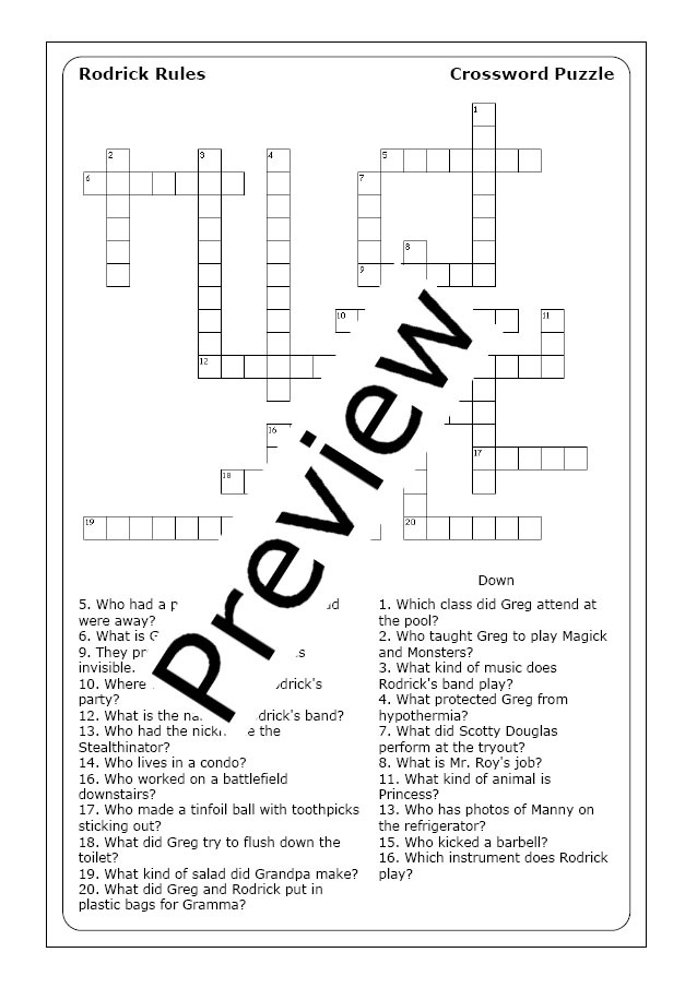 Jeff Kinney "Rodrick Rules" worksheets | Made By Teachers