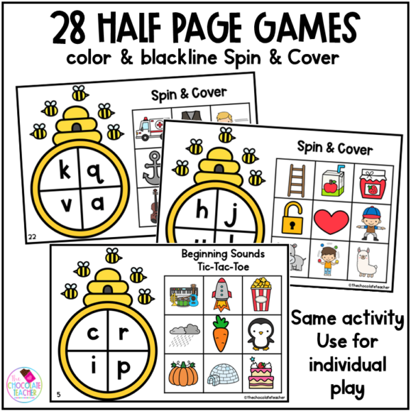 Beginning Sounds Tic Tac Toe Phonics Games | Made By Teachers