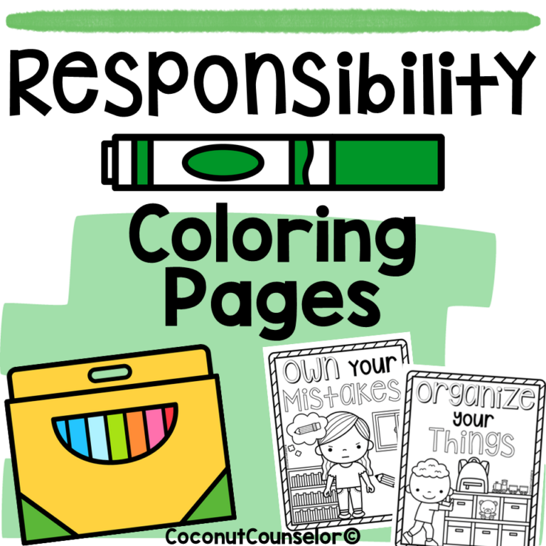 Responsibility Coloring Pages | Made By Teachers