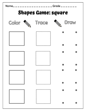 SHAPES TRACING, DRAWING and COLORING PAGES | Made By Teachers