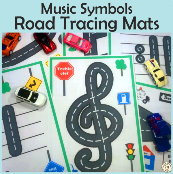 Music Notes & Symbols Road Tracing Mats | Made By Teachers