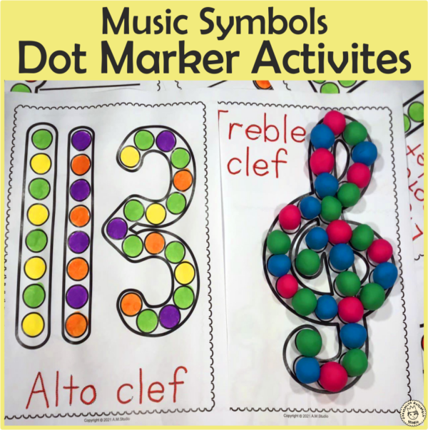 Music Notes & Symbols Dot Marker Activities | Made By Teachers