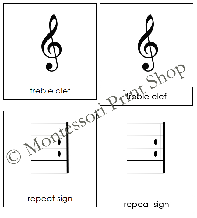 Types Of Musical Notes & Symbols 3-Part Cards - Montessori Nomenclature ...