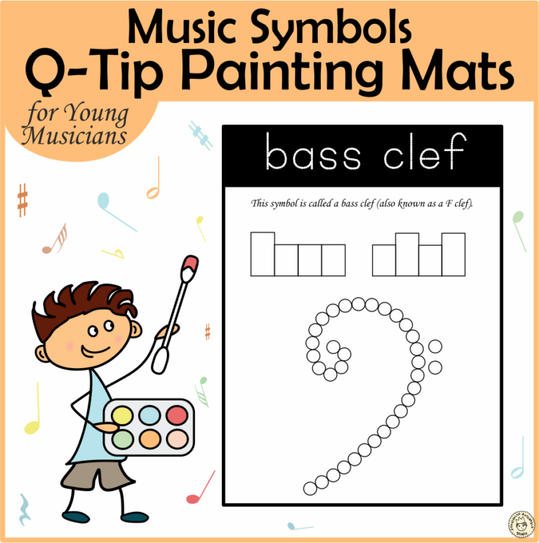 Music Notes & Symbols Road Tracing Mats | Made By Teachers