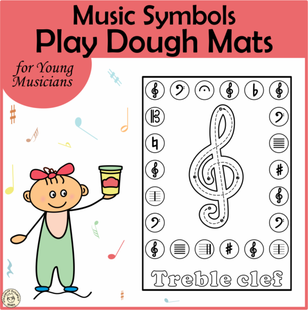 Music Notes & Symbols Play Dough Mats | Tracing Sheets | Made By Teachers