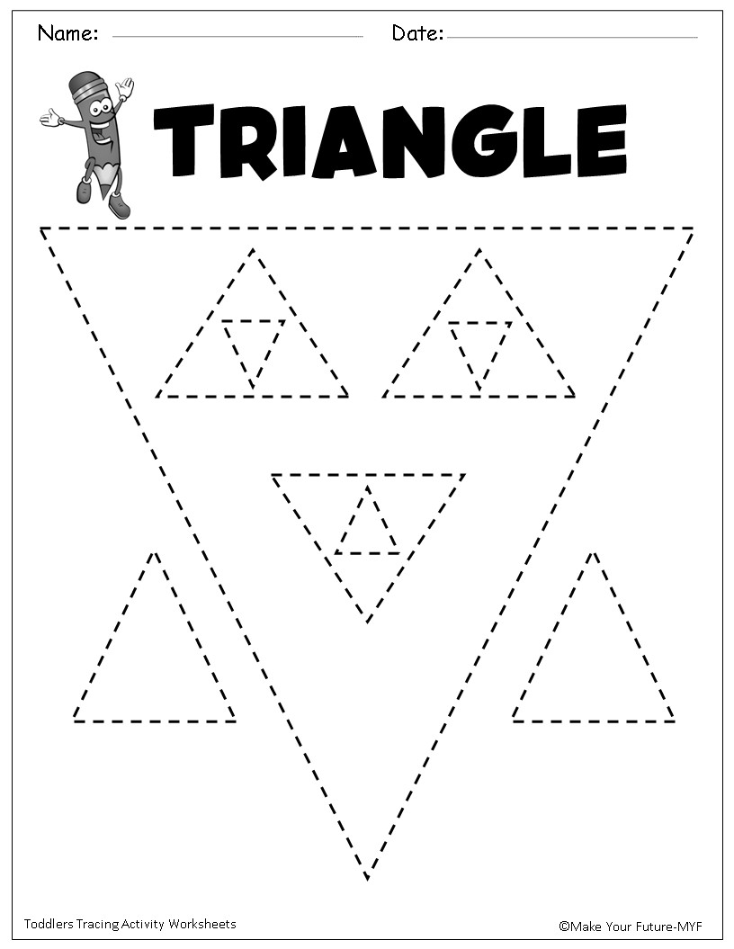 Tracing Worksheet for Toddlers Free mbt | Made By Teachers