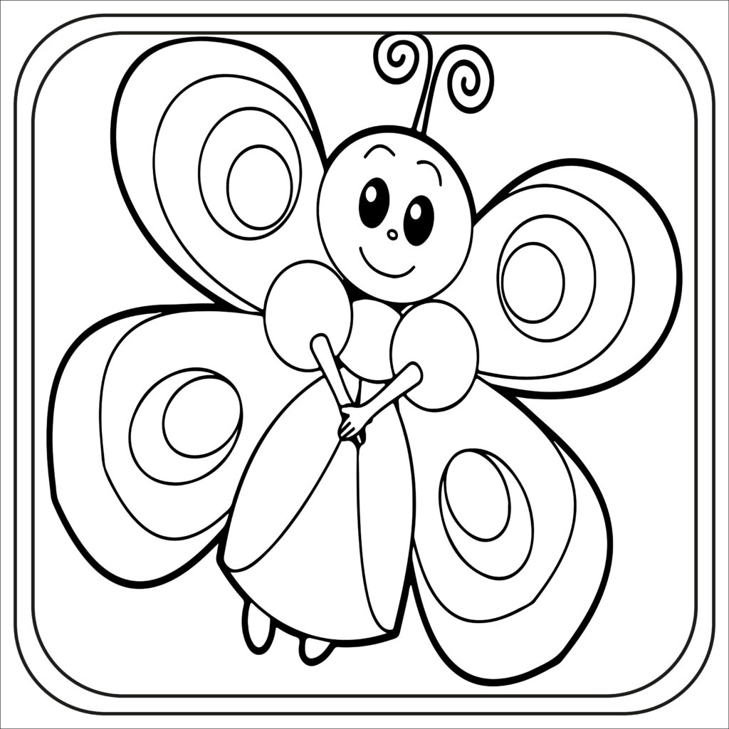 butterfly Coloring Pages Preschool | Kindergarten | First Grade | Made ...