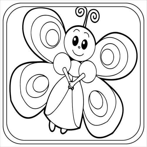 butterfly Coloring Pages Preschool | Kindergarten | First Grade | Made ...