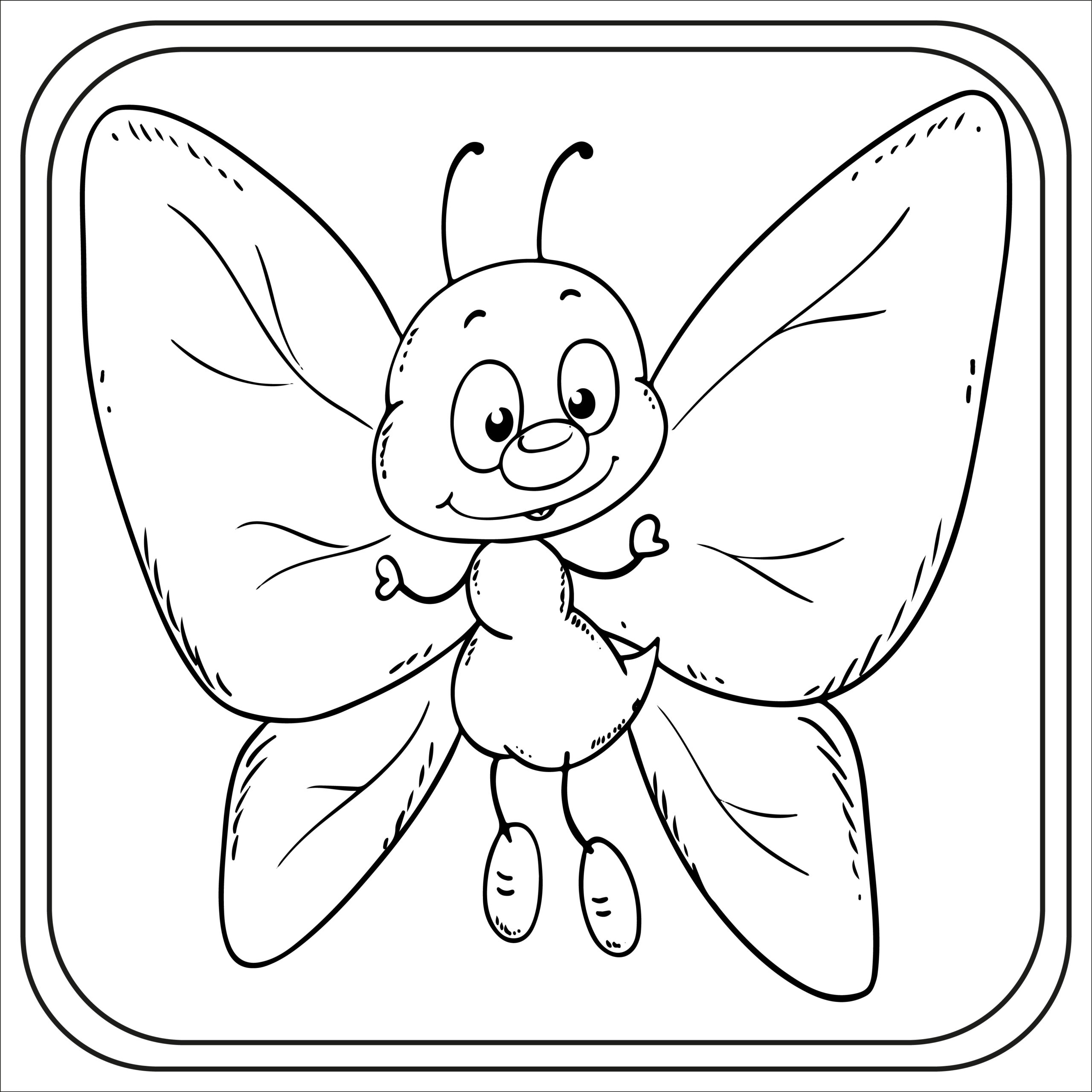 butterfly Coloring Pages Preschool | Kindergarten | First Grade | Made ...