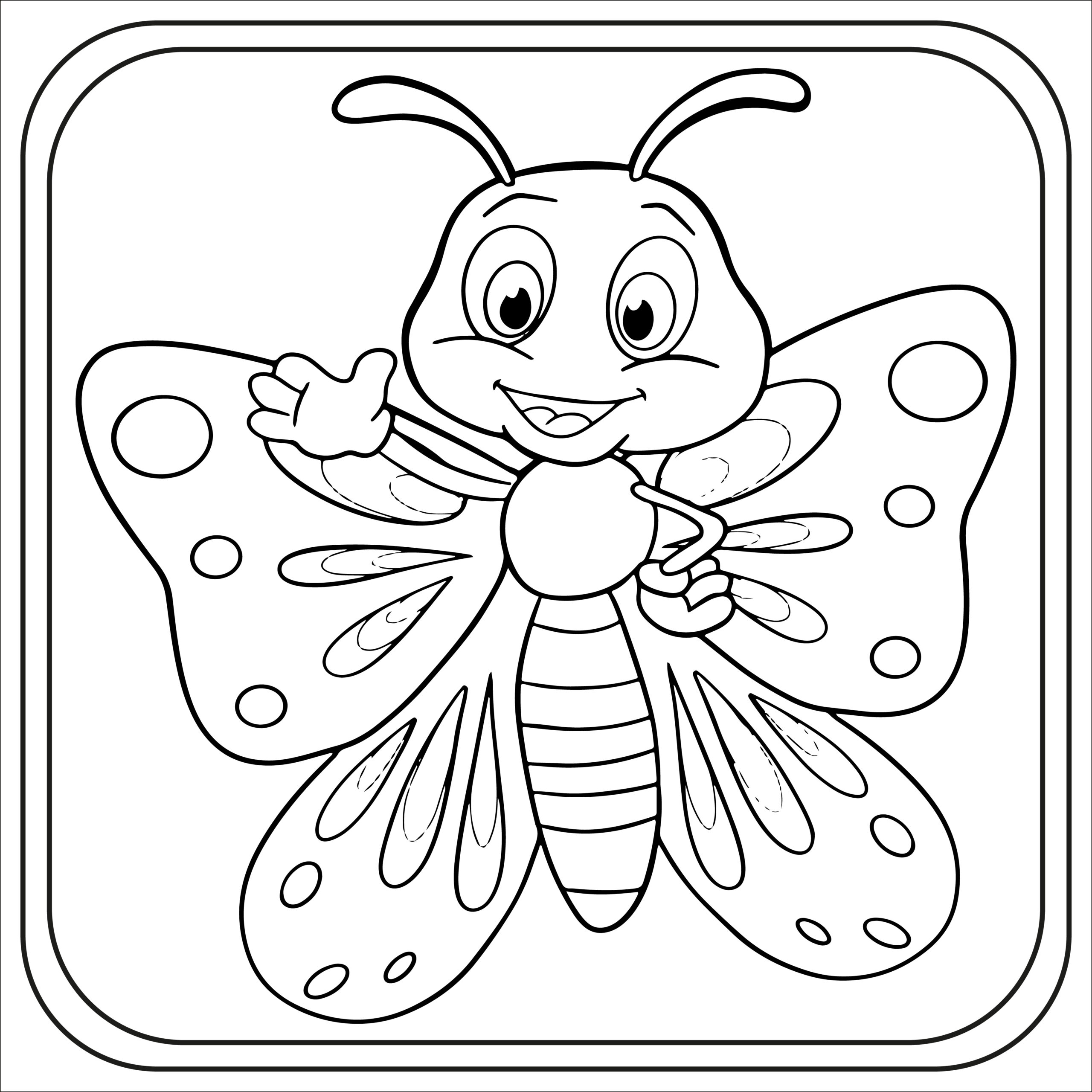 Butterfly Coloring Pages Preschool Kindergarten First Grade Made