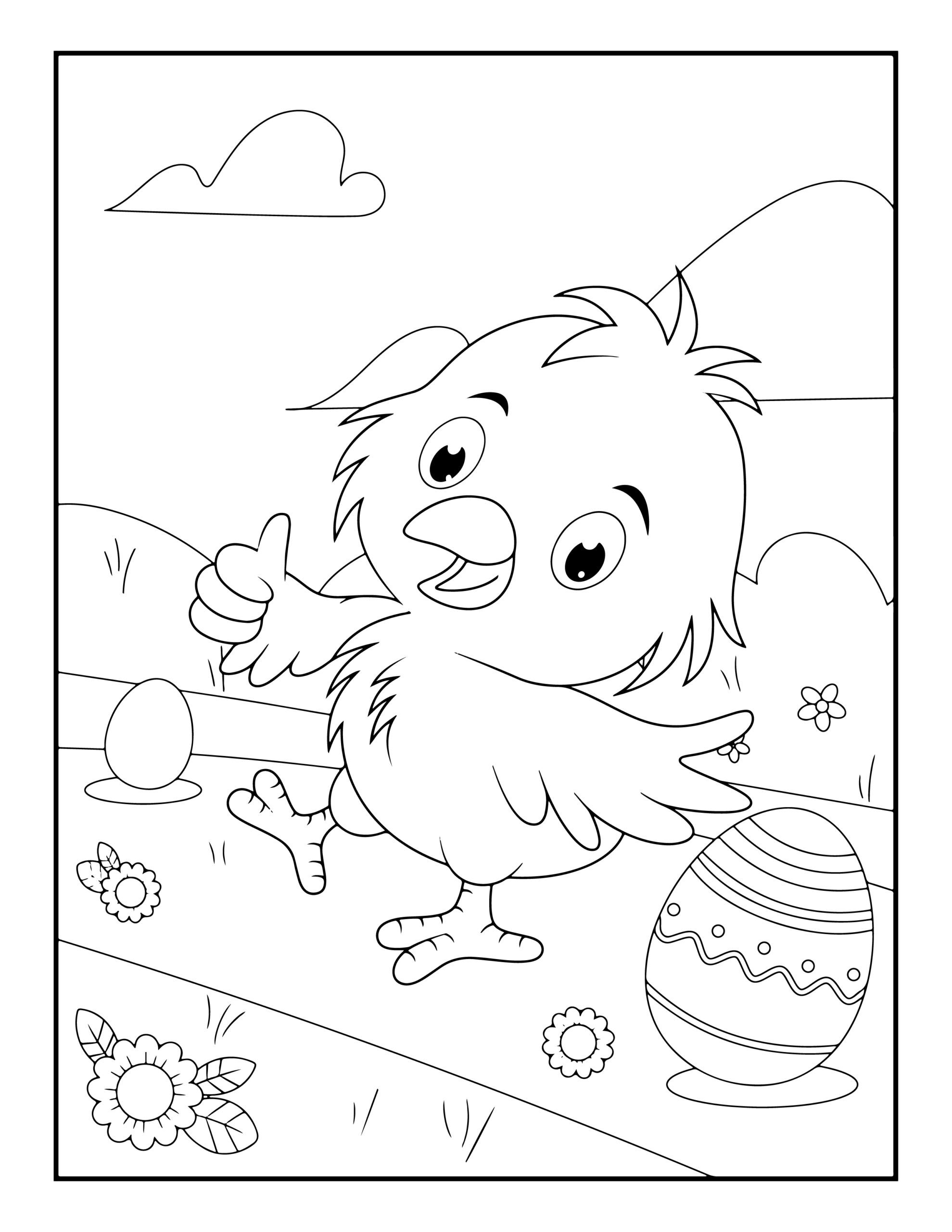 Egg-citing Easter Fun: Printable Coloring Pages for a Hoppy Easter ...