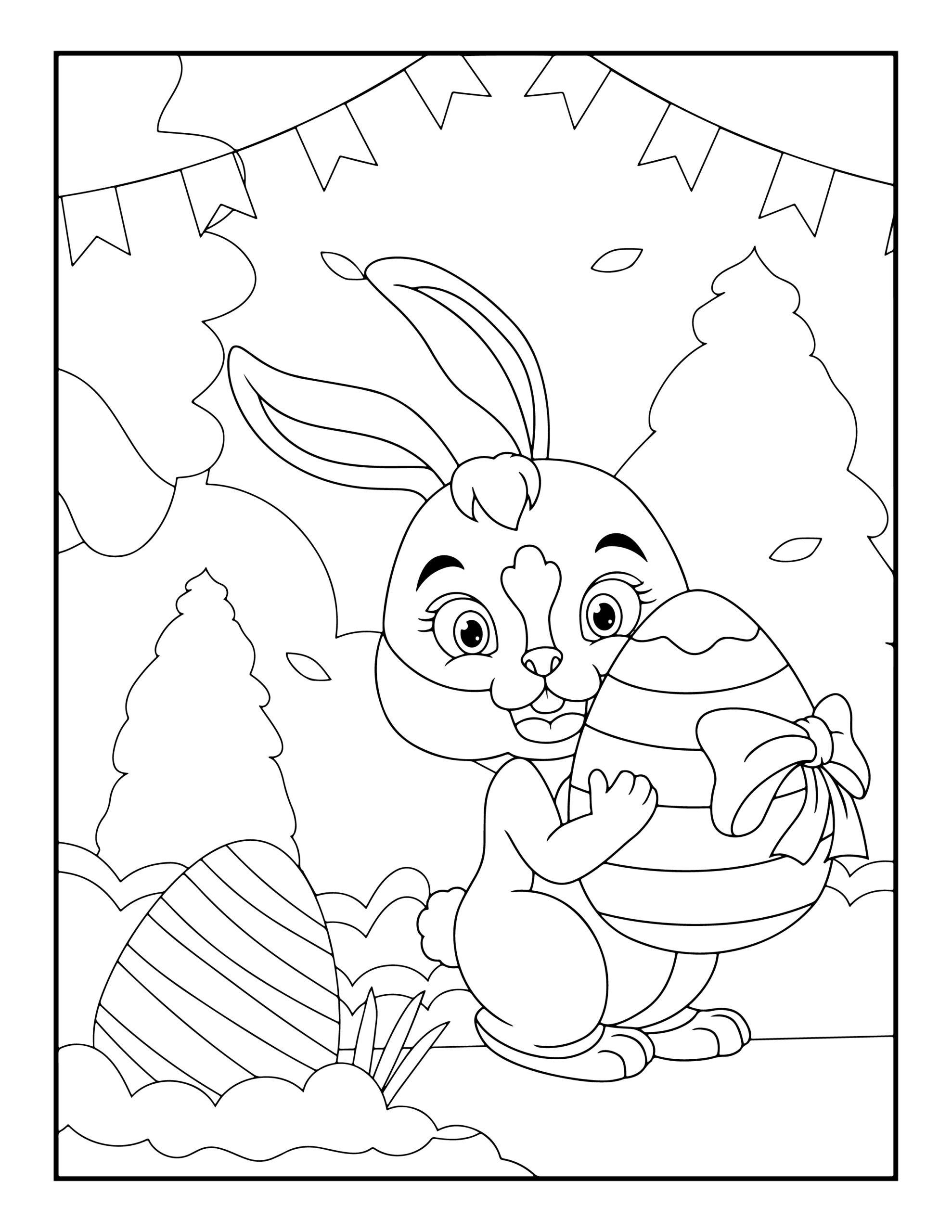 Egg-citing Easter Fun: Printable Coloring Pages for a Hoppy Easter ...
