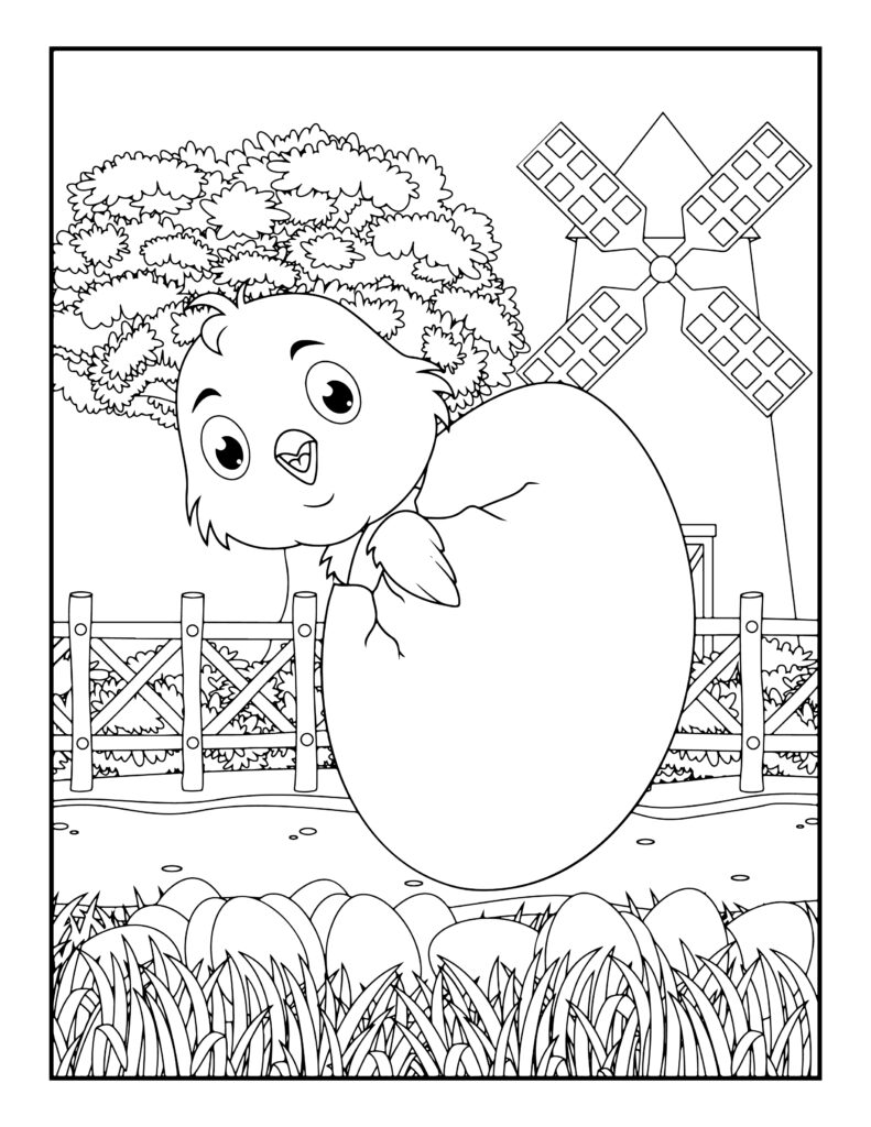 Egg-citing Easter Fun: Printable Coloring Pages for a Hoppy Easter ...