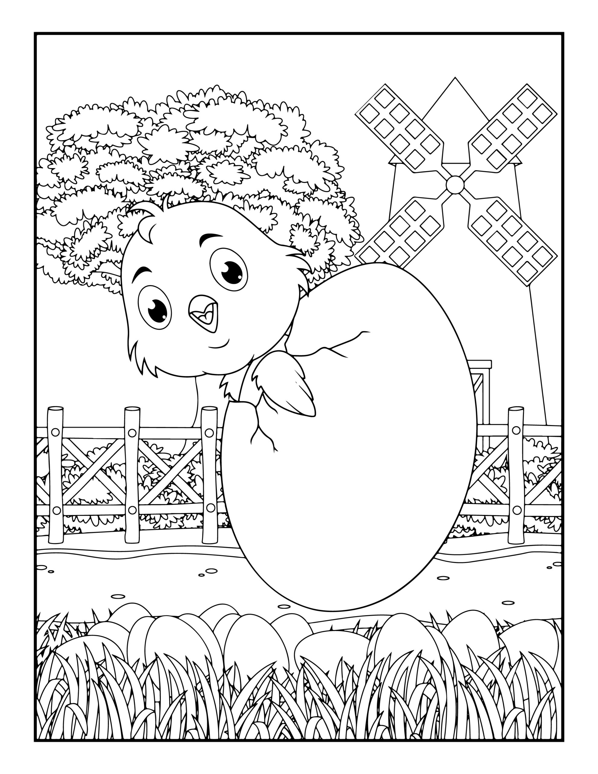 Egg-citing Easter Fun: Printable Coloring Pages for a Hoppy Easter ...