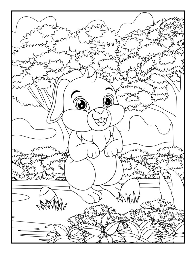 Egg-citing Easter Fun: Printable Coloring Pages for a Hoppy Easter ...
