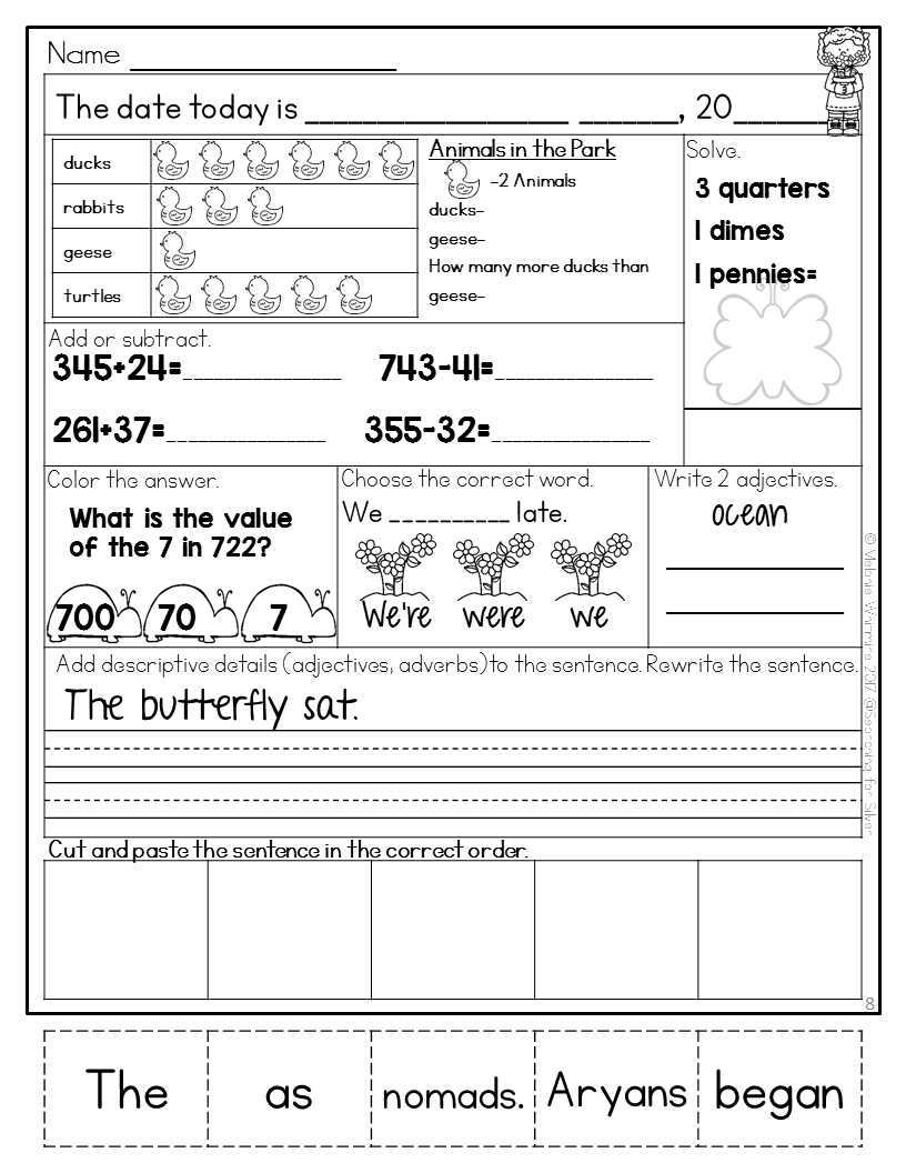 May Morning Work {2nd Grade} | Made By Teachers