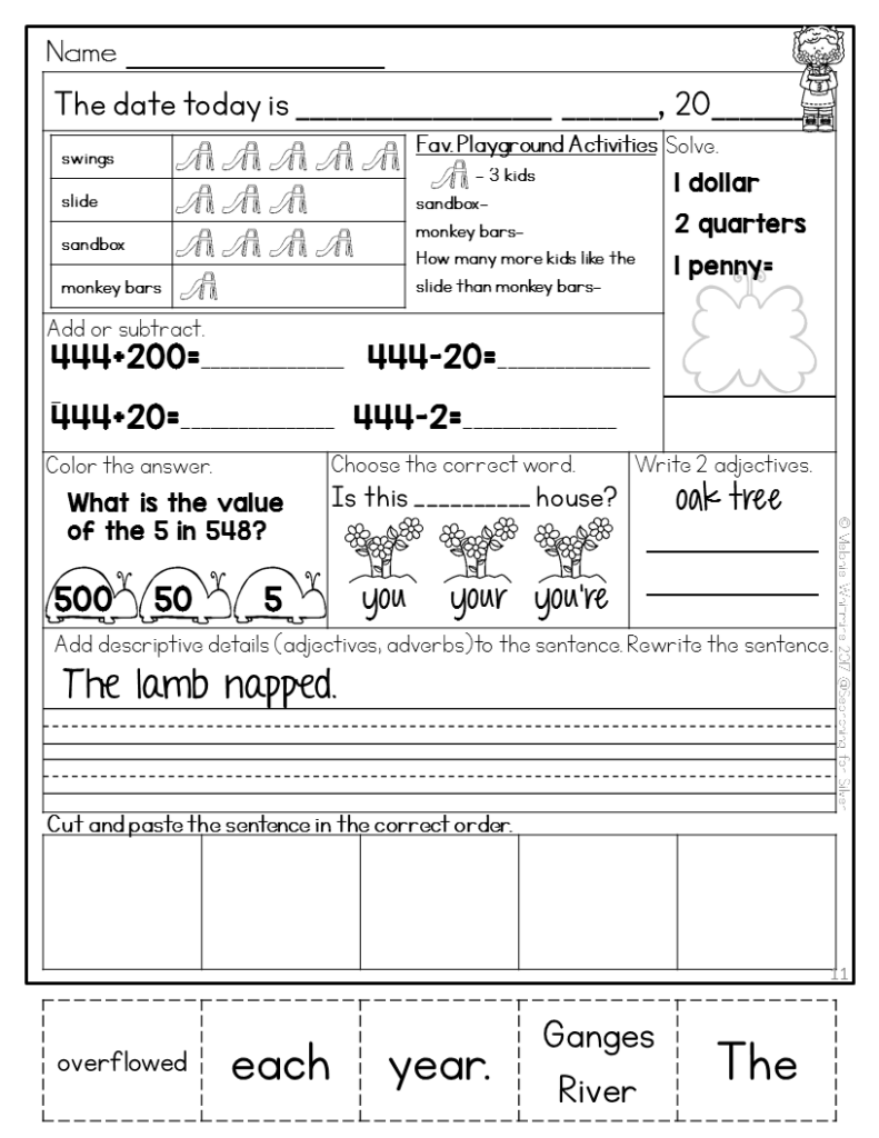 May Morning Work {2nd Grade} | Made By Teachers