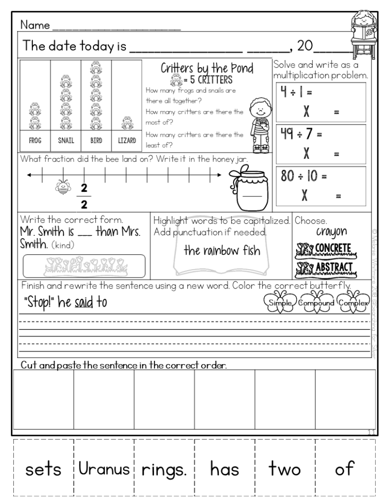 May Morning Work {3rd Grade} | Made By Teachers