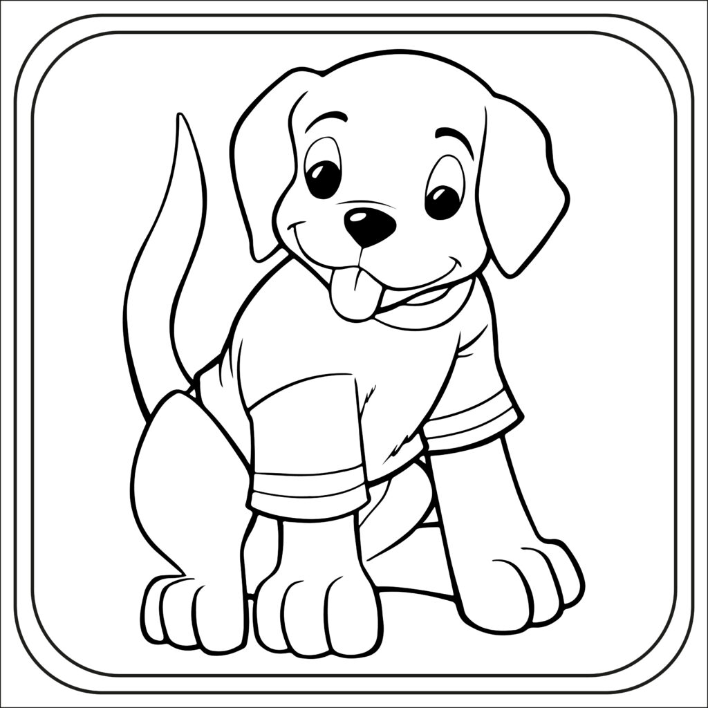 Dog Coloring Pages Preschool | Kindergarten | First Grade | Made By ...
