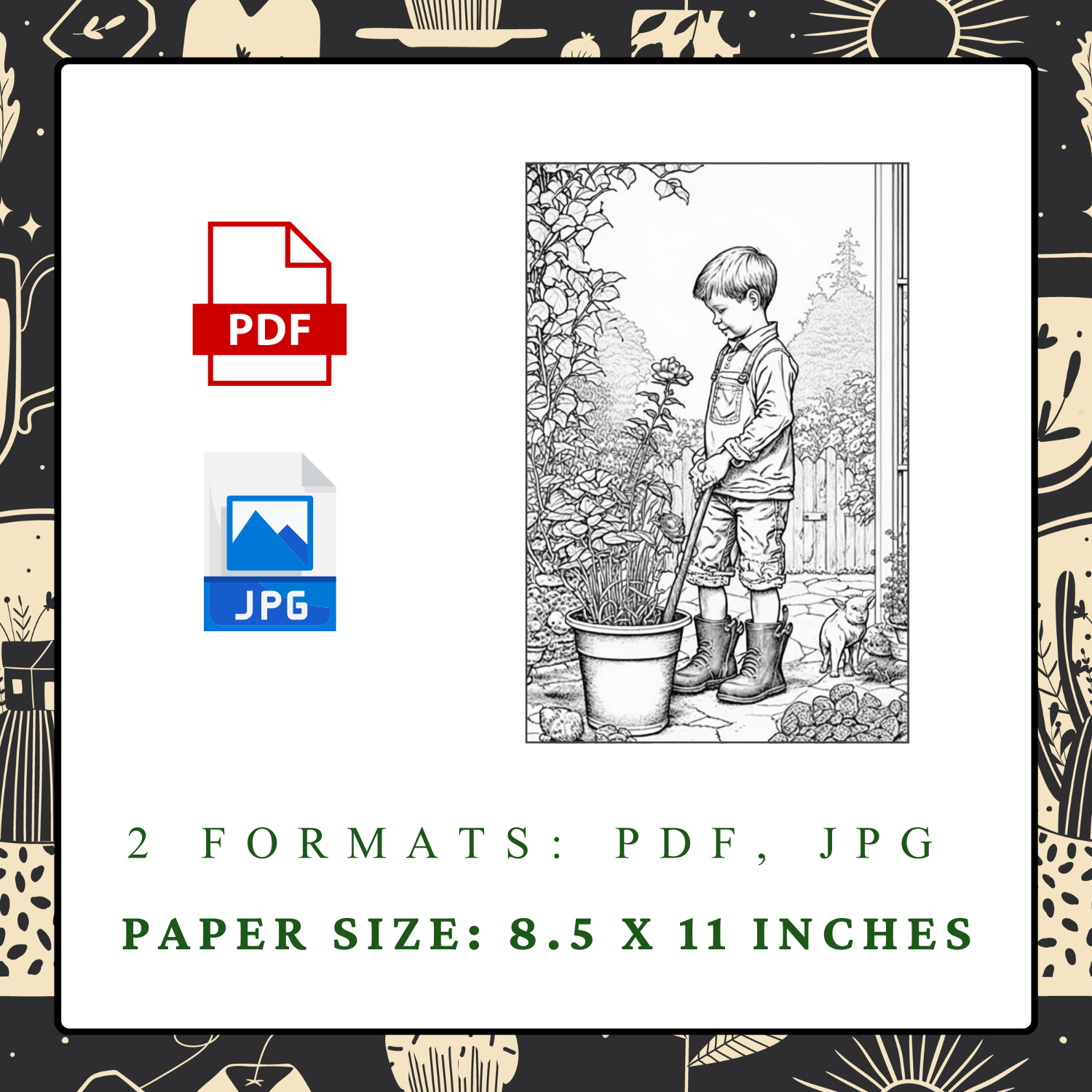 Gardening coloring pages | Spring Time Activities | Made By Teachers