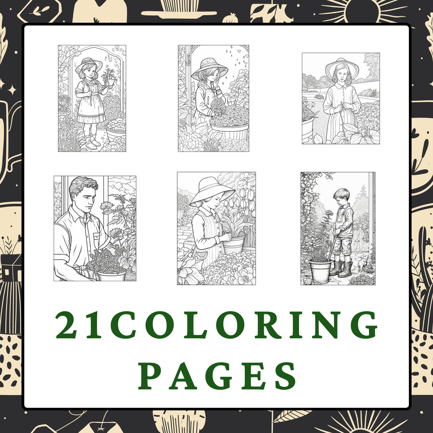 Gardening coloring pages | Spring Time Activities | Made By Teachers