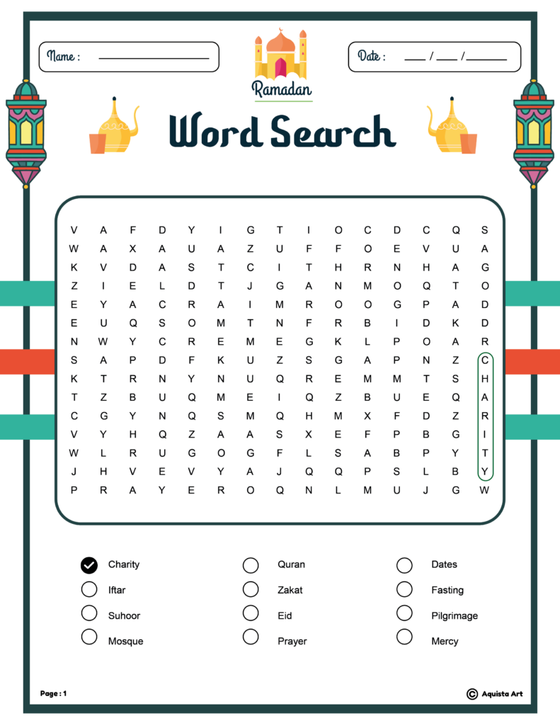 Ramadan Word Search Printable | Celebrate the Holy Month with Fun and Learning! | Made By Teachers