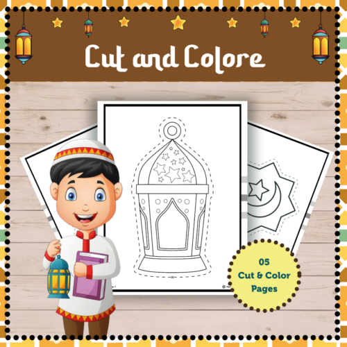 Ramadan Cut & Color Pages : Celebrate the Holy Month with Fun ...