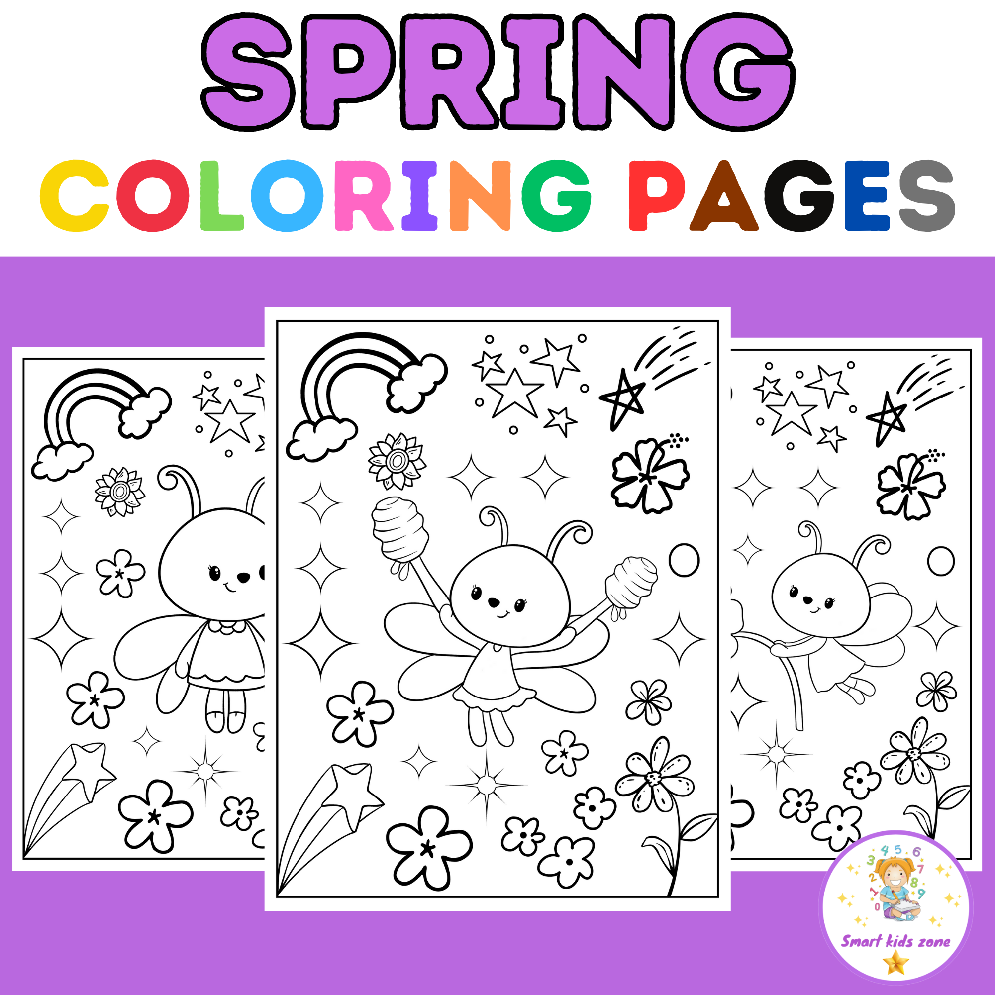 Spring Images For Kids To Color