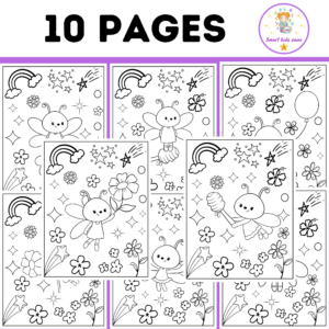 Spring Coloring Pages for Kids | Buzzy Bees of Spring | Spring Coloring ...
