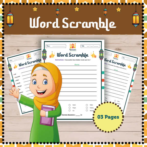 Ramadan Word Scramble Worksheets | Made By Teachers