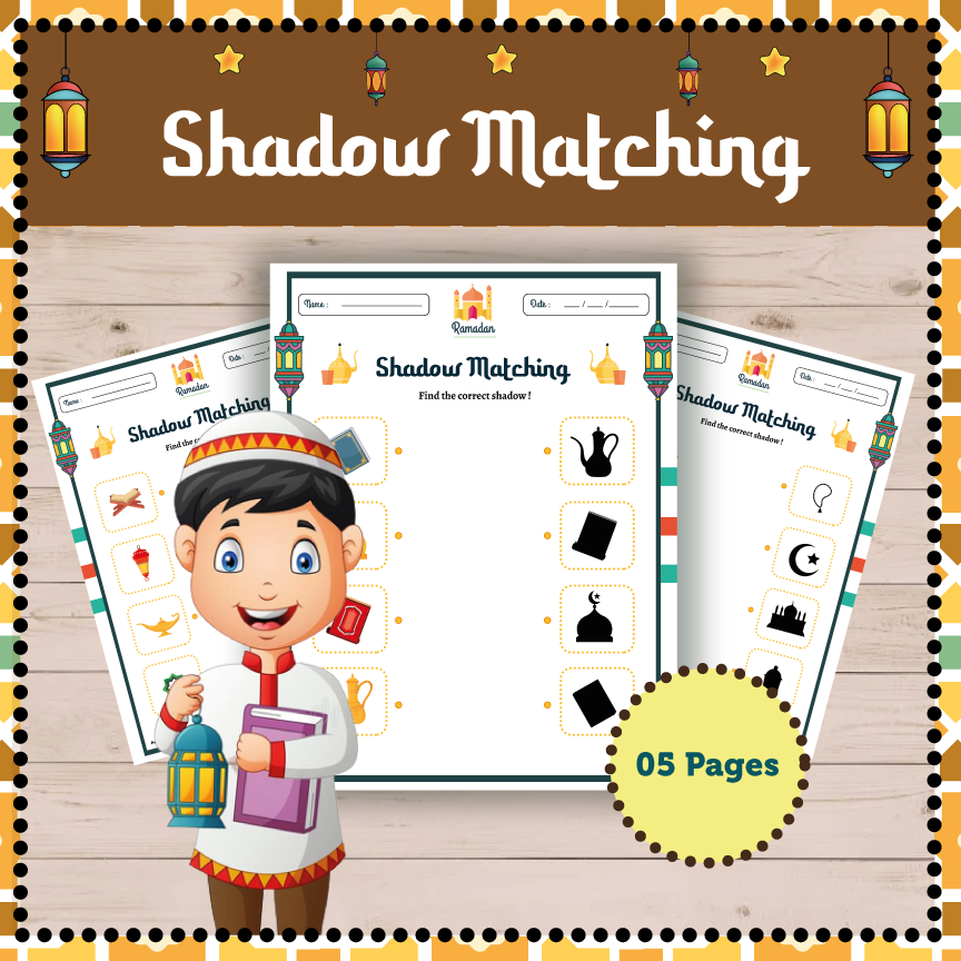 Ramadan Shadow Matching Game Worksheets | Made By Teachers