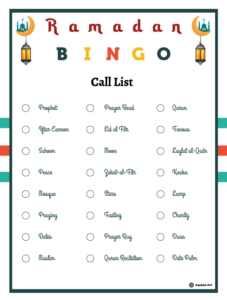 Ramadan Bingo Game | Fun and Engaging Game Cards for All Ages | Made By ...