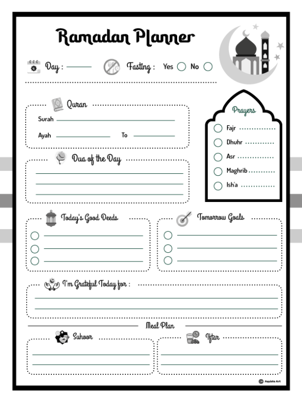 Ramadan Planner for Kids | Made By Teachers