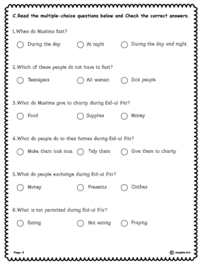 Ramadan Reading Comprehension Worksheets | Made By Teachers
