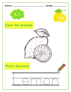 Fruits and Vegetables Coloring and Tracing Pages from A to Z | Made By ...