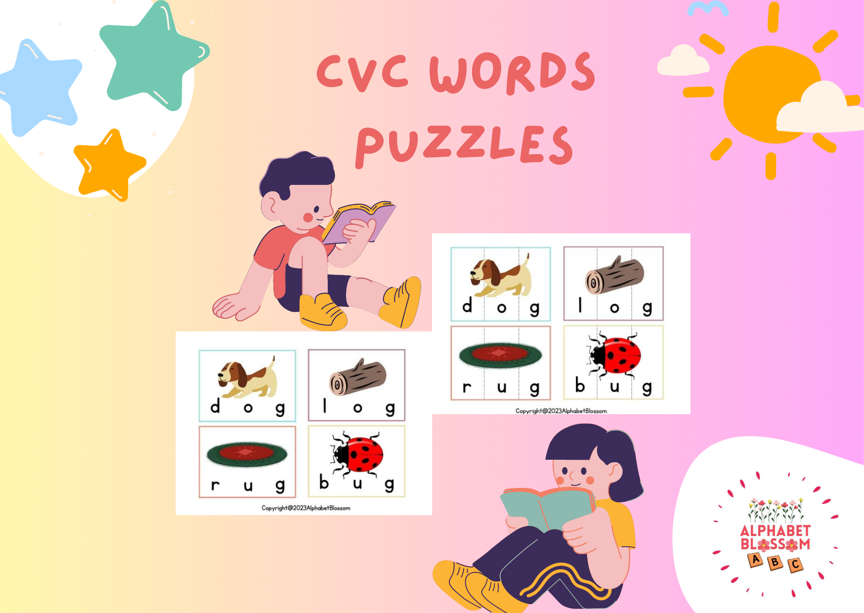 CVC Words Puzzles Game Made By Teachers