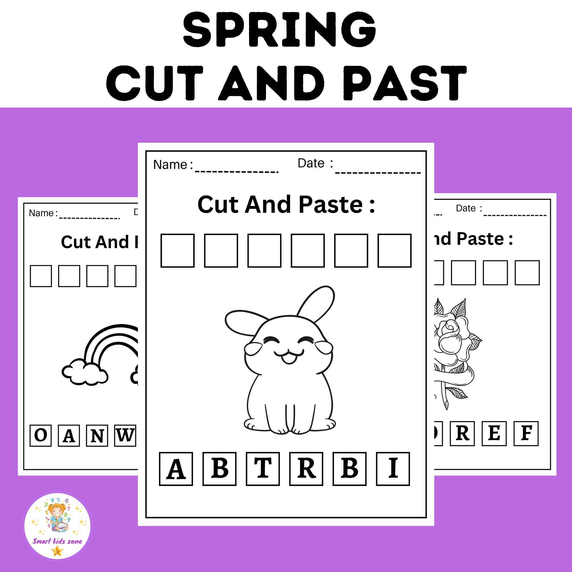 Spring Cut And Paste | Spring Games | April morning work | Made By Teachers