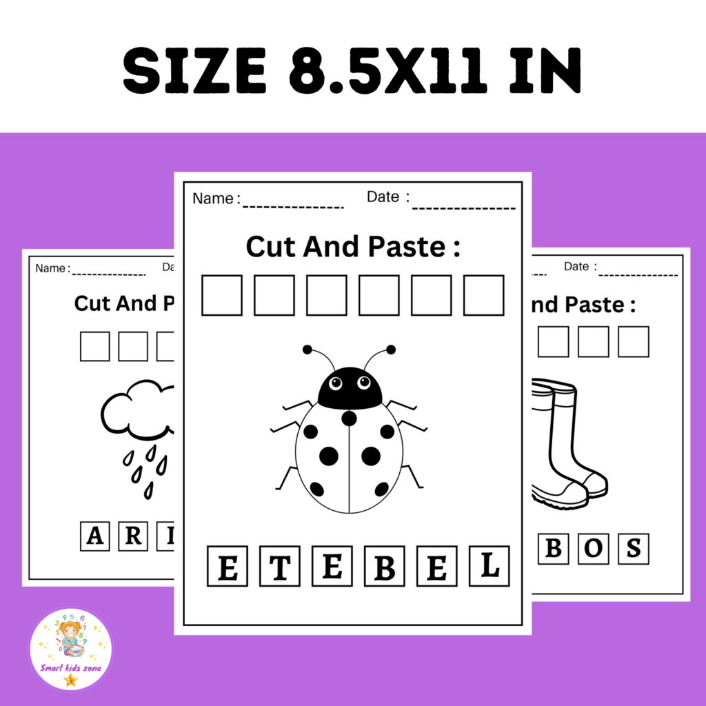 Spring Cut And Paste | Spring Games | April morning work | Made By Teachers