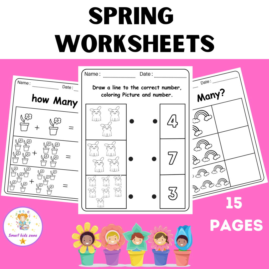 Spring Counting Worksheets | Spring Number Worksheets | Made By Teachers